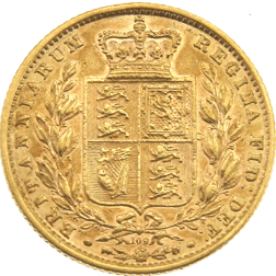 Pre-Owned 1871 London Mint DN.109 Victoria Young Head 'Shield' Full ...