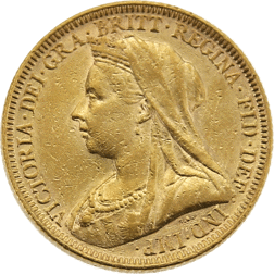 Pre-Owned 1893 Melbourne Mint Victoria Veiled Head Full Sovereign Gold ...