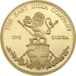 Pre-Owned 2013 St. Helena East India Company Proof Guinea Gold Coin ...