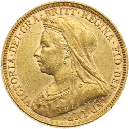 Pre-Owned 1894 - Melbourne Mint Victoria 'Veiled Head' Full Sovereign ...