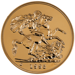 Pre-Owned 1995 UK Brilliant Uncirculated £5 Gold Coin | Pre-Owned ...