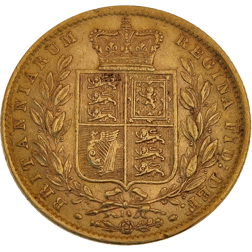 Pre-Owned 1871 London Mint DN.14 Victorian "Shield" Full Sovereign Gold ...