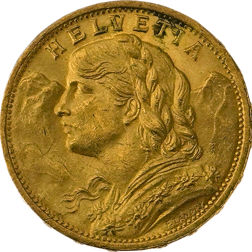 Pre-Owned 1897 Swiss 20 Franc Helvetia Gold Coin | Out Of Stock ...