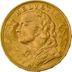 Pre-Owned 1930 Swiss 20 Franc Helvetia Gold Coin | Out Of Stock ...