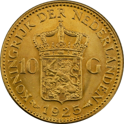Pre-Owned 1925 Netherlands 10 Guilders Gold Coin | Out Of Stock ...