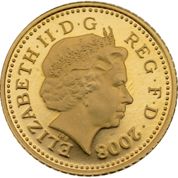 Pre-Owned 2008 UK 5p Proof Design Gold Coin | Out Of Stock | Atkinsons ...