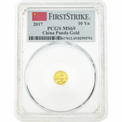 Pre-Owned 2017 Chinese Panda 1g Gold Coin - PCGS Graded MS69 - 617612. ...