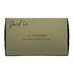 Pre-Owned 2021 UK Full Sovereign Gold Proof Coin - Damaged Outer Box ...