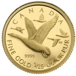 Pre-Owned 2011 Canadian Geese 1/25oz Proof Design Gold Coin | Pre-Owned ...