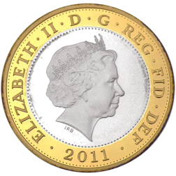 Pre-Owned 2011 UK 500th Anniversary of The Mary Rose £2 Proof Gold Coin ...