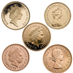 Pre-Owned 2012 UK Diamond Jubilee Sovereign Proof Gold 5-Coin ...