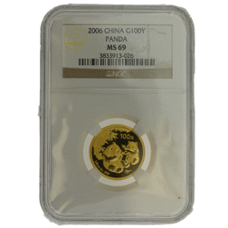 Pre-Owned 2006 Chinese Panda 1/4oz Gold Coin NGC Graded MS 69 - 3833913 ...