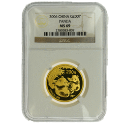 Pre-Owned 2006 Chinese Panda 1/2oz Gold Coin NGC Graded MS 69 - 2780583 ...