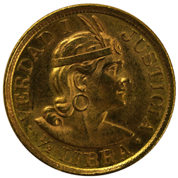 Pre-Owned 1964 Peru 1/2 Libra Gold Coin | Out Of Stock | Atkinsons Bullion