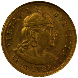 Pre-Owned 1914 Peru 1/5 Libra Gold Coin | Out Of Stock | Atkinsons Bullion