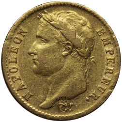 Pre-Owned 1808 French Napoleon I Wreath 20 Franc Gold Coin | Out Of ...
