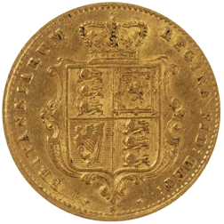 Pre-Owned 1864 London Mint DN.8 Victorian 'Shield' Half Sovereign Gold ...