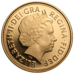 Pre-Owned 2015 UK Quarter Sovereign Proof Gold Coin - Damaged Outer Box ...