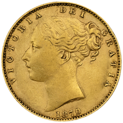 Pre-Owned 1870 London Mint DN.81 Victoria Young Head 'Shield' Full ...