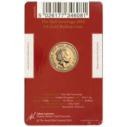Pre-Owned 2016 UK Half Sovereign Gold Coin - Carded | Out Of Stock ...