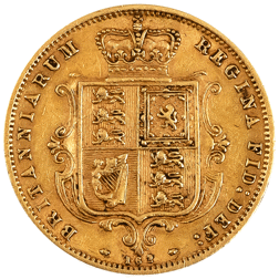 Pre-Owned 1878 London Mint DN.162 Victorian 'Shield' Half Sovereign ...