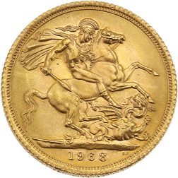 Pre-Owned 1968 UK Elizabeth II Full Sovereign Gold Coin | Out Of Stock ...
