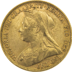 Pre-Owned 1898 Melbourne Mint Victoria 'Veiled Head' Full Sovereign ...
