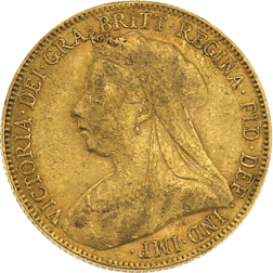 Pre-Owned 1900 Perth Mint Victoria 'Veiled Head' Full Sovereign Gold ...