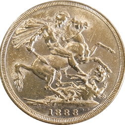 Pre-Owned 1888 London Mint Victoria Jubilee Head Full Sovereign Gold ...