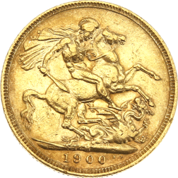 Pre-Owned 1900 Melbourne Mint Victoria 'Veiled Head' Full Sovereign ...