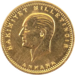 Pre-Owned 1987 Turkish 100 Kurush Gold Coin | Out Of Stock | Atkinsons ...