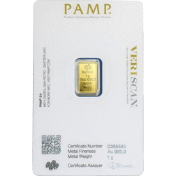 Pre-Owned PAMP Suisse Fortuna 1g Gold Bar | Pre-Owned | Atkinsons Bullion