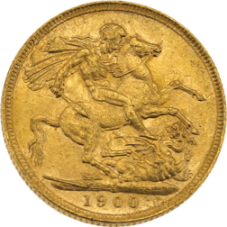 Pre-Owned 1900 Sydney Mint Victoria 'Veiled Head' Full Sovereign Gold ...