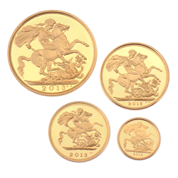 Pre-Owned 2013 UK Proof Sovereign 4 Gold Coin Collection | Out Of Stock ...