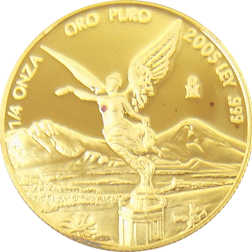 Pre-Owned 2005 Mexican Libertad 1/4oz Gold Coin | Out Of Stock ...