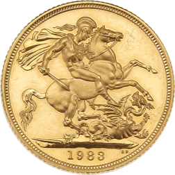 Pre-Owned 1983 UK Full Sovereign Proof Design Gold Coin | Pre-Owned | Atkinsons Bullion