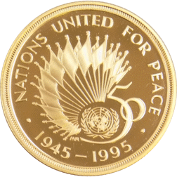 Pre-Owned 1995 UK United Nations Proof Design Double Sovereign Gold ...