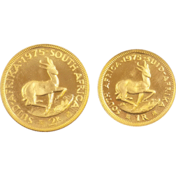 Pre-Owned 1975 South African 1 & 2 Rand Gold Coin Set | Out Of Stock ...