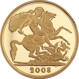 Pre-Owned 2008 UK Proof Design Full Sovereign Gold Coin - Boxed | Out ...