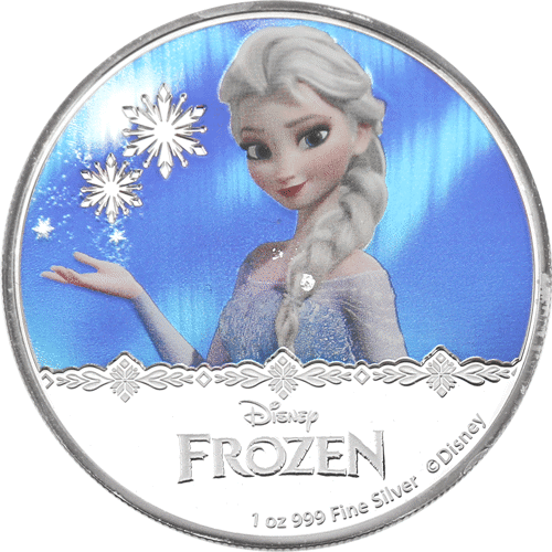 Atkinsons Bullion: Pre-Owned 2016 Niue Frozen Elsa Colourised 1oz ...