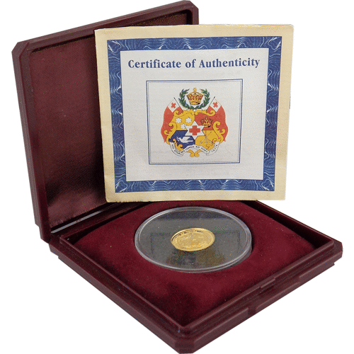 Atkinsons Bullion: Pre-Owned 1998 Tonga 10 Pa 'anga 1/25oz Gold Proof ...