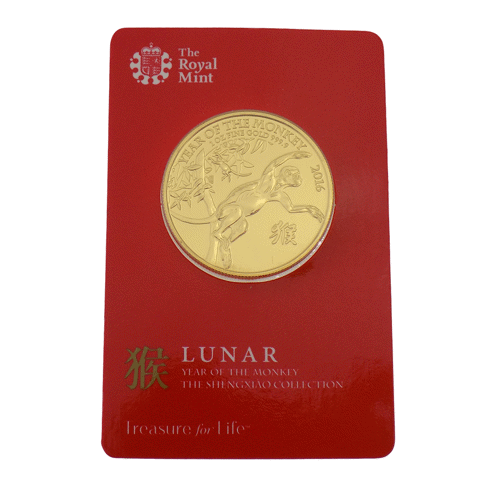 Atkinsons Bullion: Pre-Owned 2016 UK Lunar Monkey 1oz Gold Coin ...