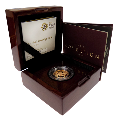 Atkinsons Bullion: Pre-Owned 2016 UK Half Sovereign Gold Proof Coin ...