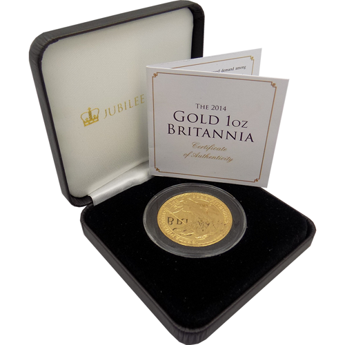 Atkinsons Bullion: Pre-Owned 2014 UK Britannia 1oz Gold Coin - Boxed ...