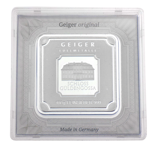 Pre-Owned Geiger Edelmetalle 100g Silver Bar - Boxed | Out Of Stock ...