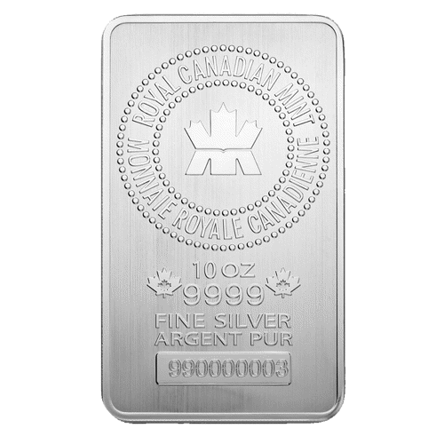 Pre-Owned Royal Canadian Mint 10oz Silver Bar | Out Of Stock ...