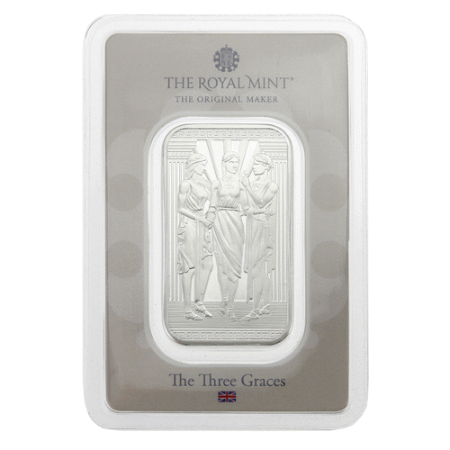 Sell Pre-Owned The Royal Mint Three Graces 1oz Silver Bar | Atkinsons ...