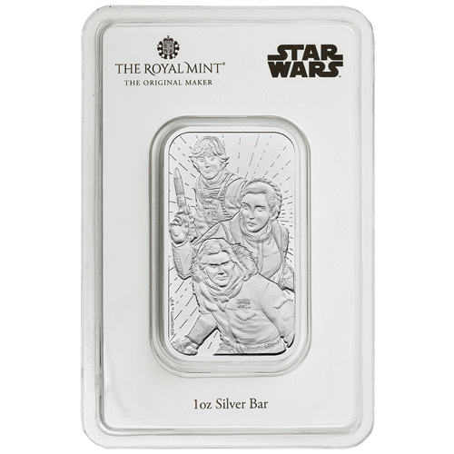 Pre-Owned The Royal Mint Star Wars Jedi 'Light Side' 1oz Minted Silver ...