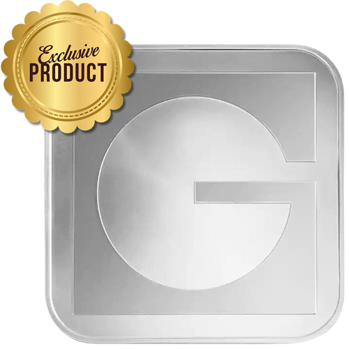 Gold.com Square 10oz Silver Bar | 10oz Silver Bars | Atkinsons Bullion