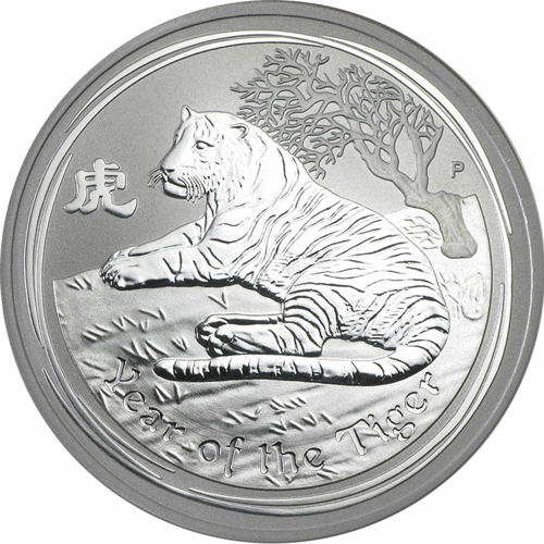 Pre-Owned 2010 Australian Lunar Tiger 1oz Silver Coin - VAT Free | Out ...